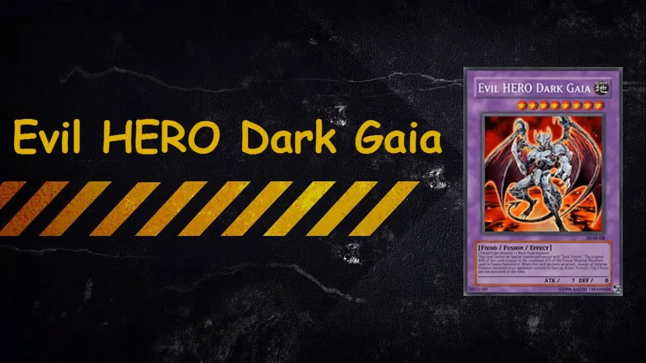 YGOPRO - Evil Hero Dark Gaia OTK Mode - YouTube