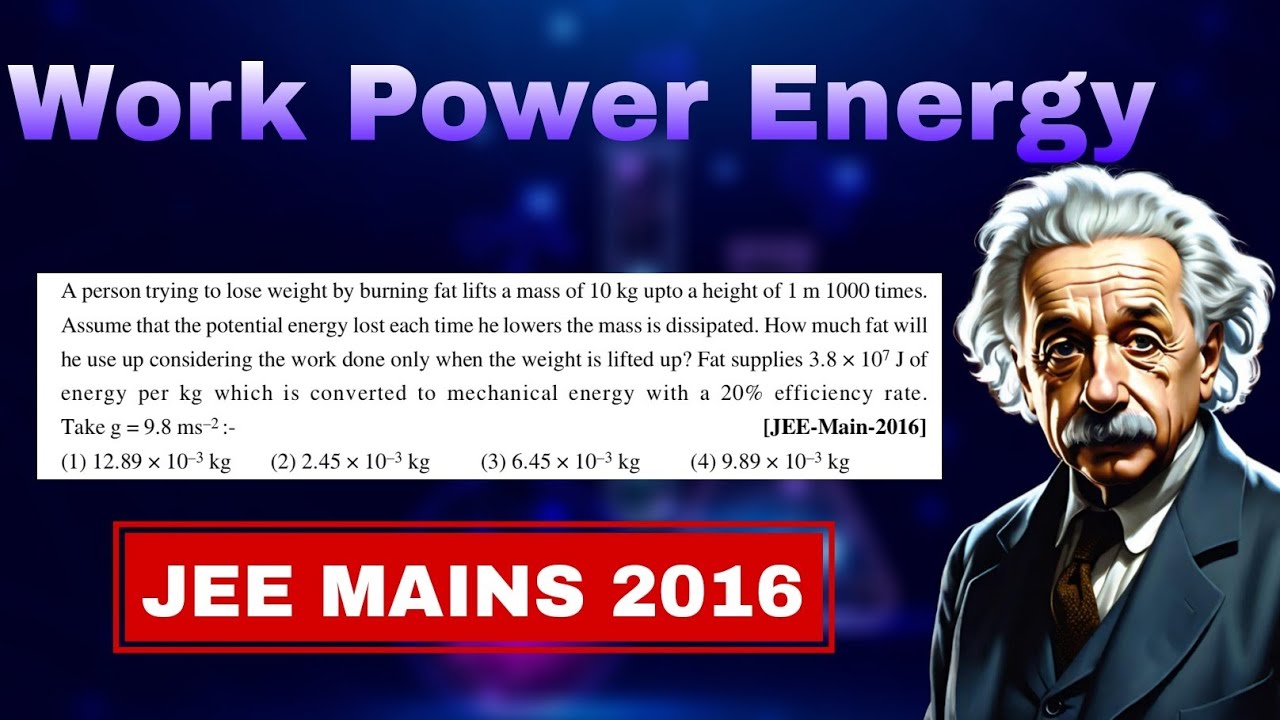 WORK POWER ENERGY JEE MAINS 2016 || IIT-JEE ADVANCED || JEE MAIN - YouTube