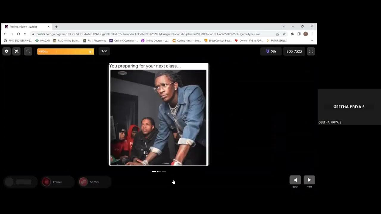 Geographical Information Systems, Quiz - Pedagogical Method, Ms. S. Geethapriya, AP/CSE, RMDEC ...