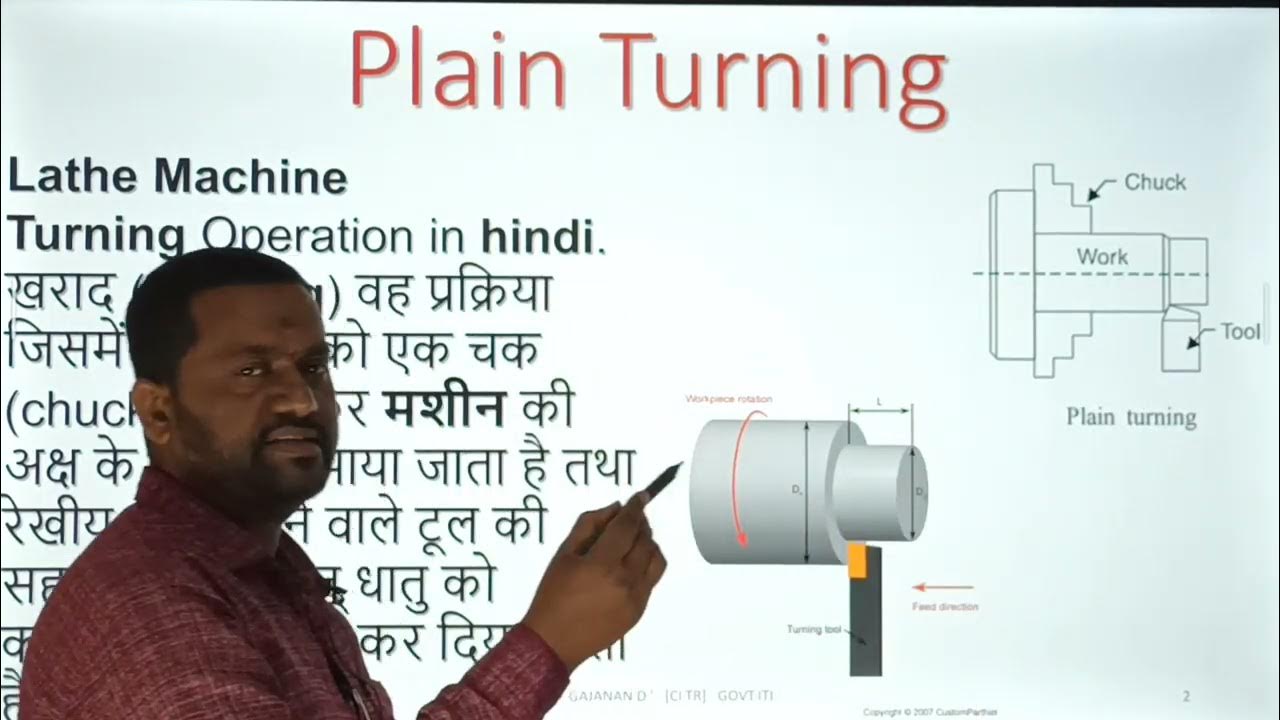 Plain Turning operation - YouTube