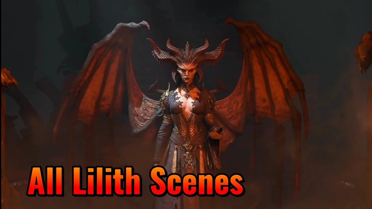 DIABLO 4 - All Lilith Cutscenes - Cinematic [4K] - YouTube