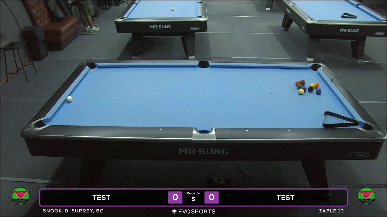 TEST vs TEST - SNOOK-D - TABLE 10 | EvoSports - YouTube