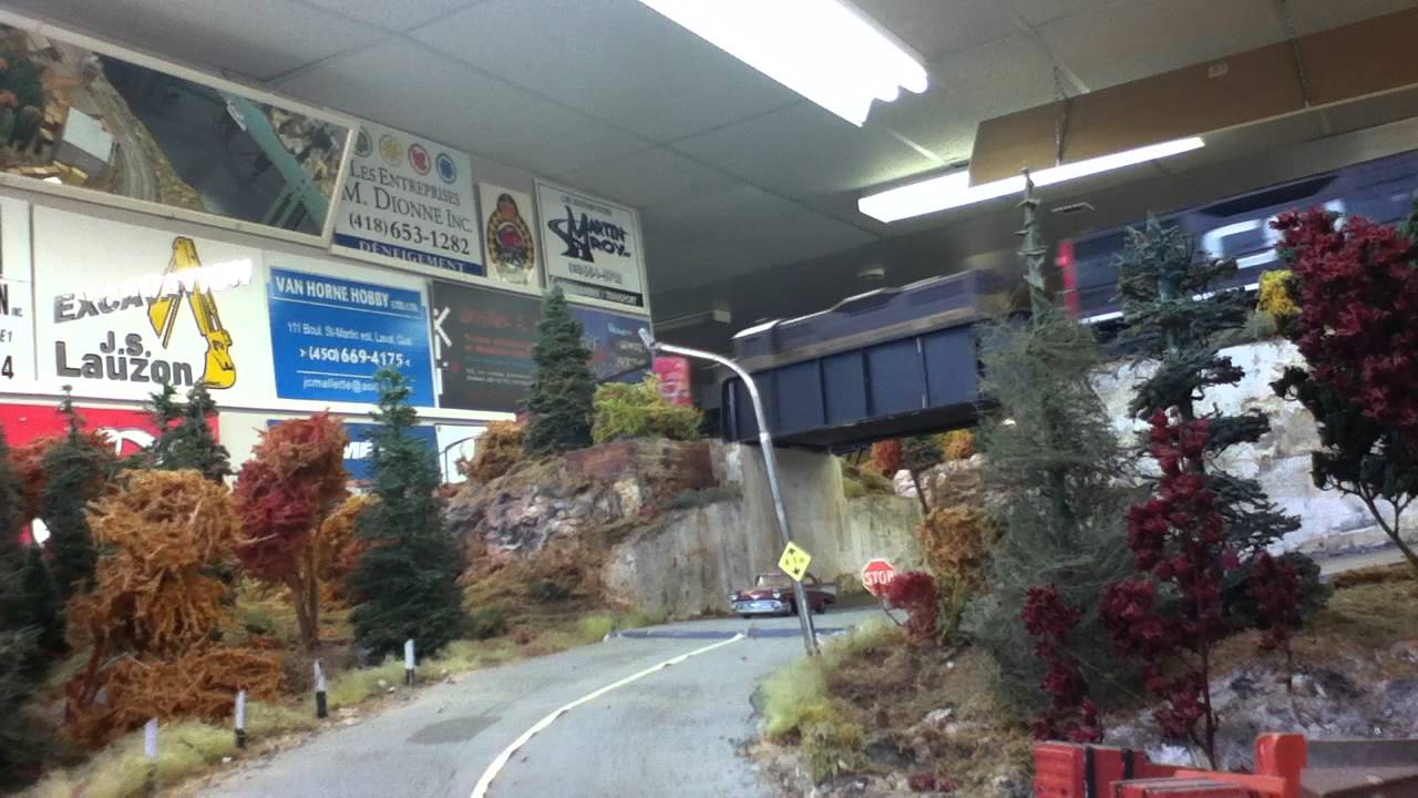 CN Mixed HO Scale train / SMFQ Layout - YouTube