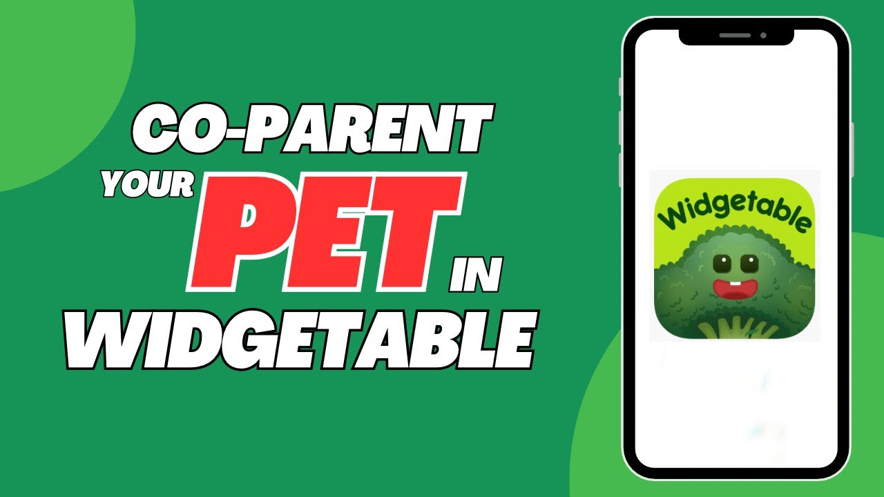 How To Co Parent your Pet in Widgetable - YouTube