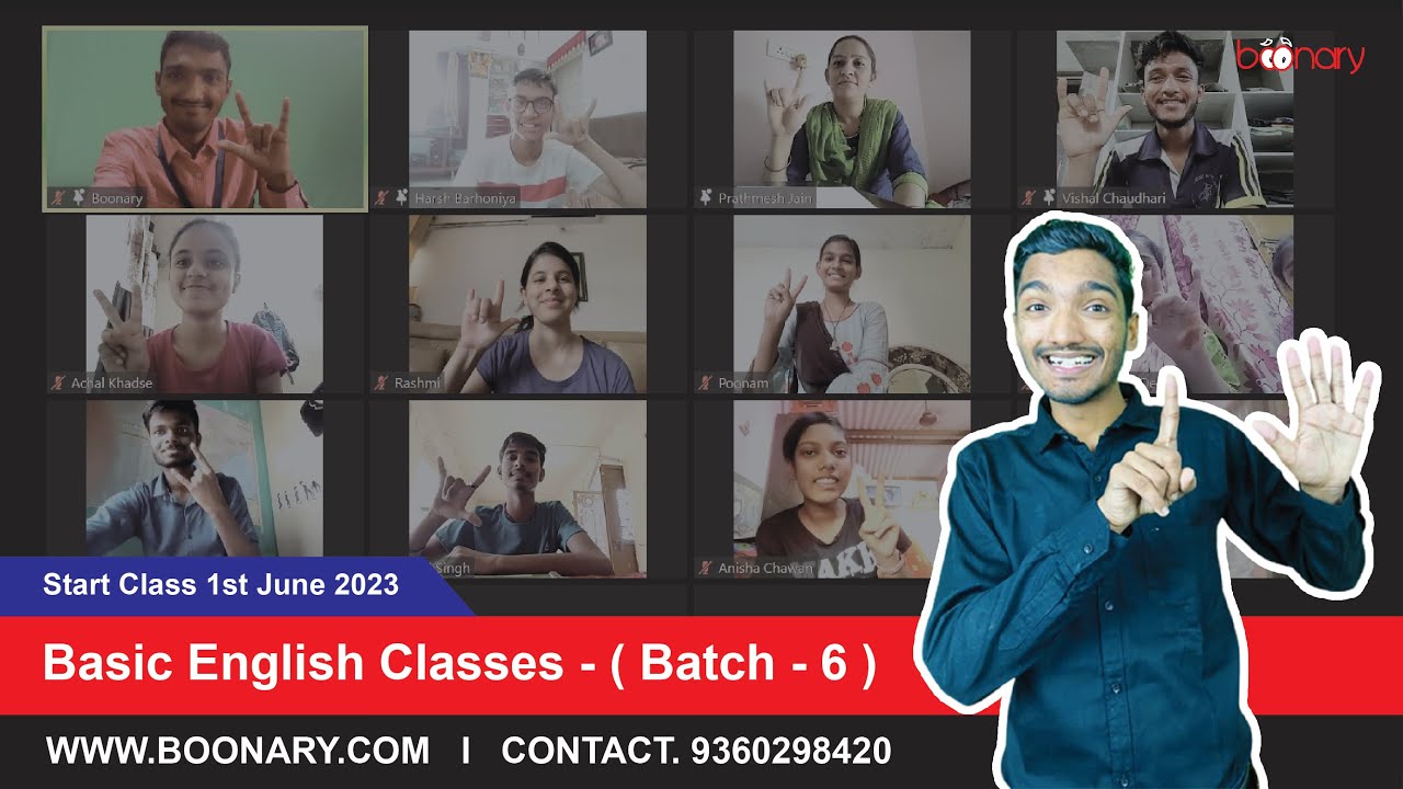Zoom Basic English Grammar Class | ISL Deaf | 1 month course | Starts ...