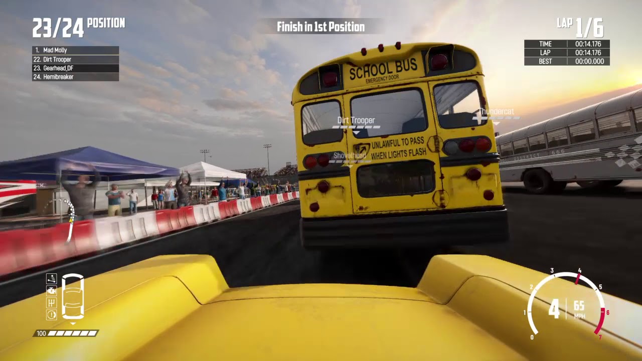 Wreckfest Supervan Bus Race - YouTube