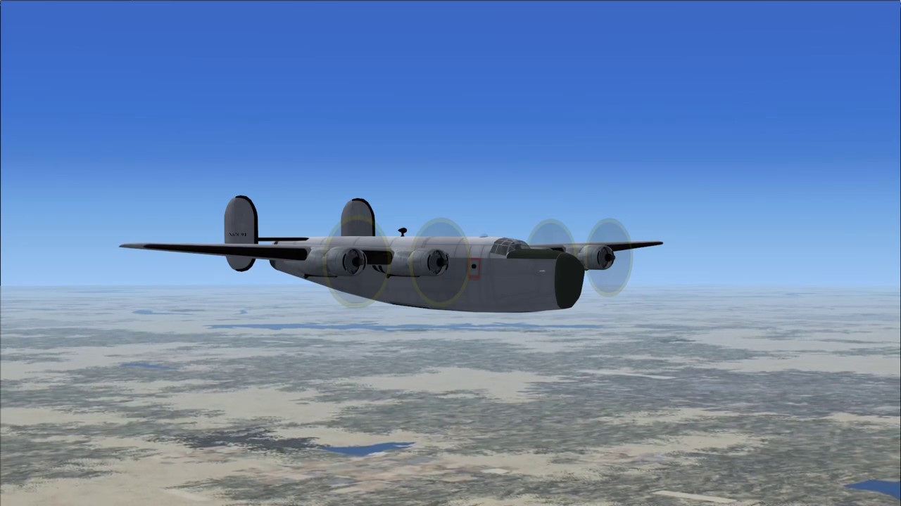 Landing a Consolidated C-87 liberator express at Wiley Post Airport in ...