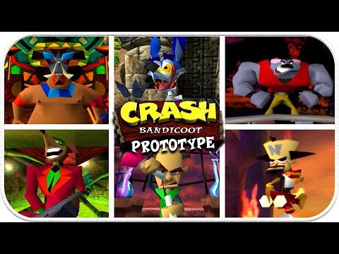 Crash Bandicoot Prototype - All Bosses [Full HD & 1080p]. - YouTube