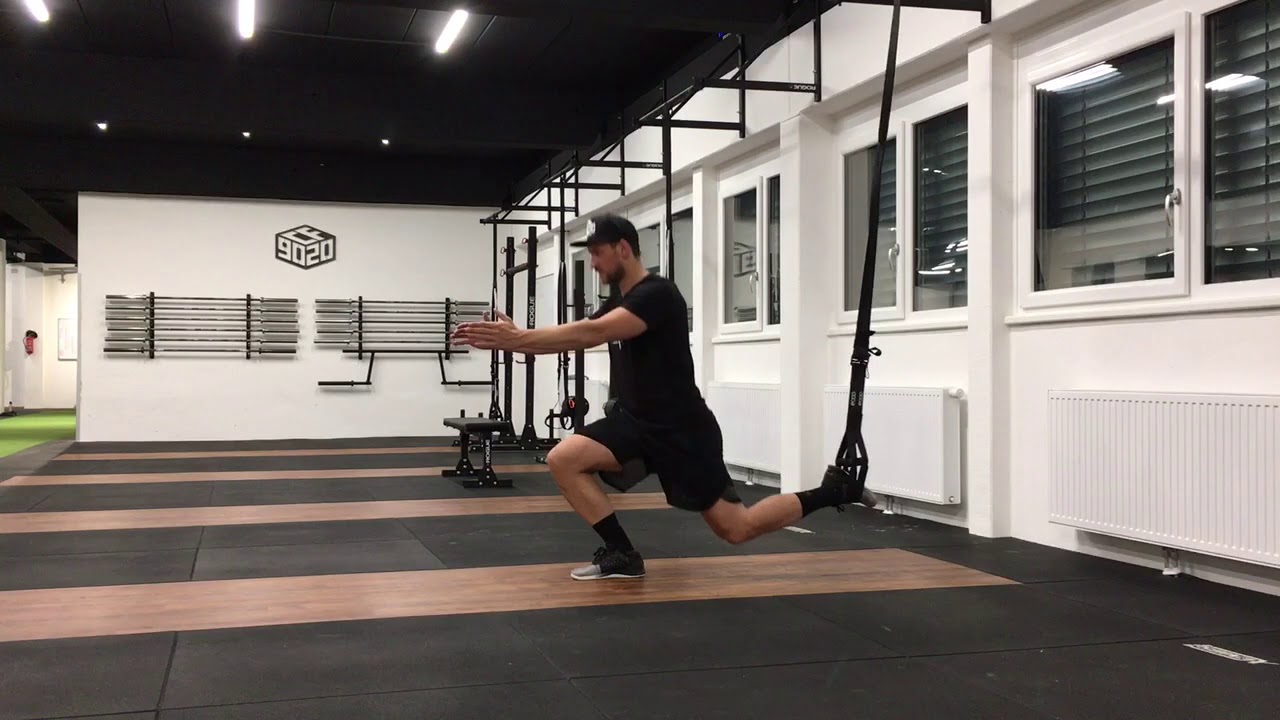 TRX Bulgarian Split Squats - YouTube
