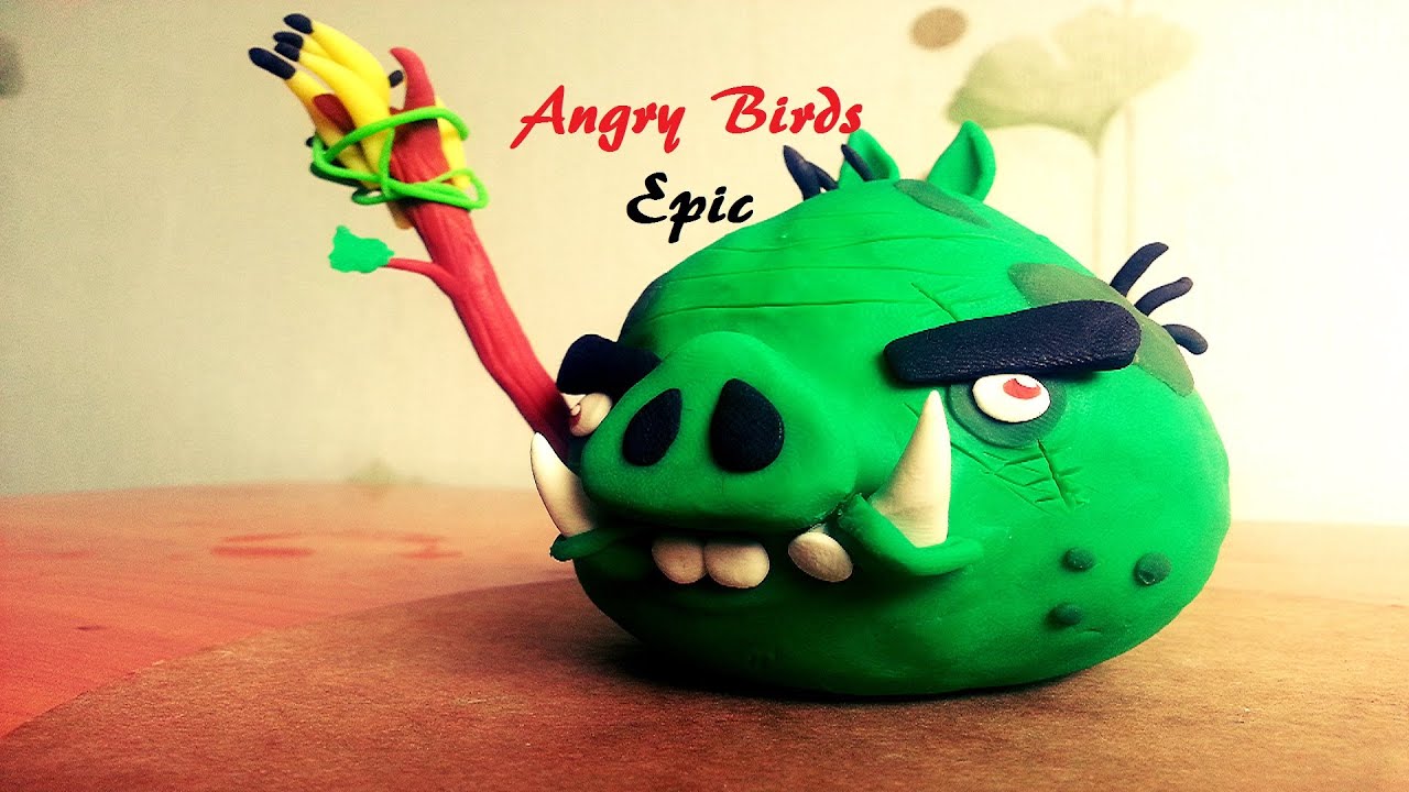 Angry Birds Epic - Troll Pig clay figure - YouTube