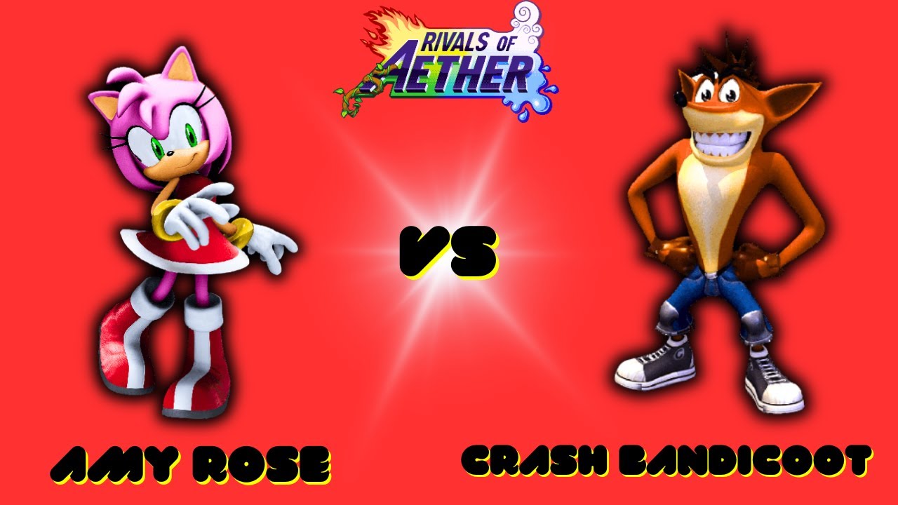 WHO WILL WIN??? AMY ROSE VS CRASH BANDICOOT {RoA} - YouTube
