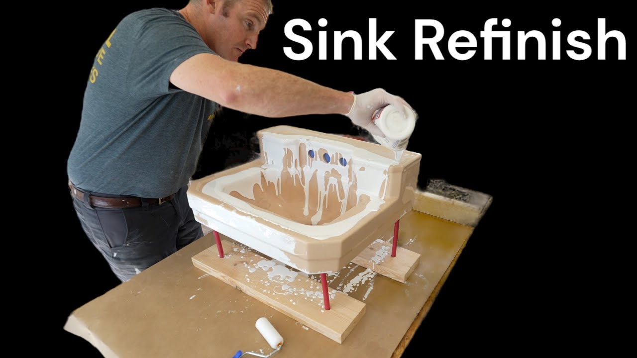 Vintage Sink Refinish | Epoxy Paint | Ekopel 2k - YouTube