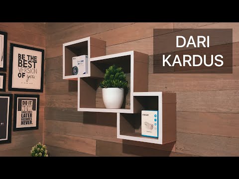 Gampang Banget! Cara Membuat Rak Dinding Melayang dari Kardus