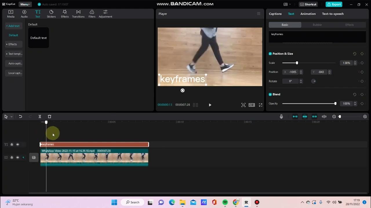 How To Add Keyframes On Text In CapCut - YouTube