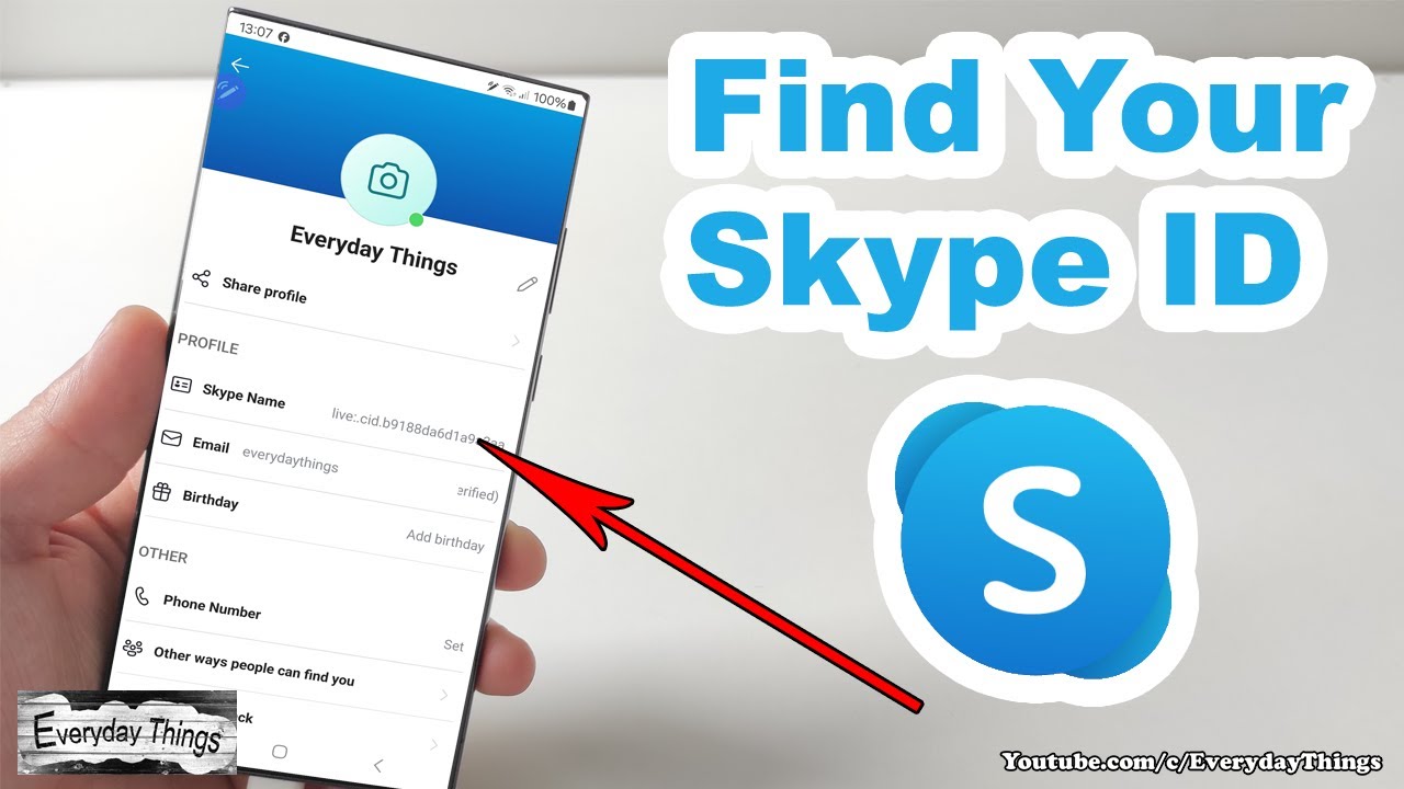 How to Find Your Skype ID Quickly - YouTube