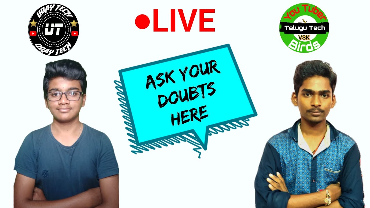 Live With Uday Tech In Telugu Tech Birds - YouTube