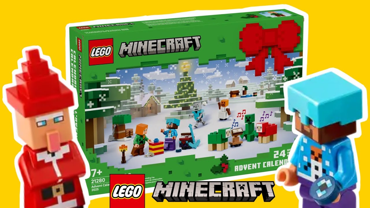 BRAND NEW LEGO MINECRAFT ADVENT CALENDAR OFFICIALLY REVEALED! First ...