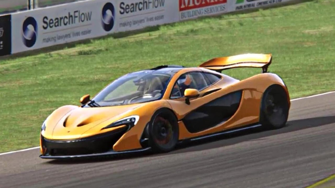 Assetto Corsa - McLaren Yellow Free drive on track Gameplay - YouTube