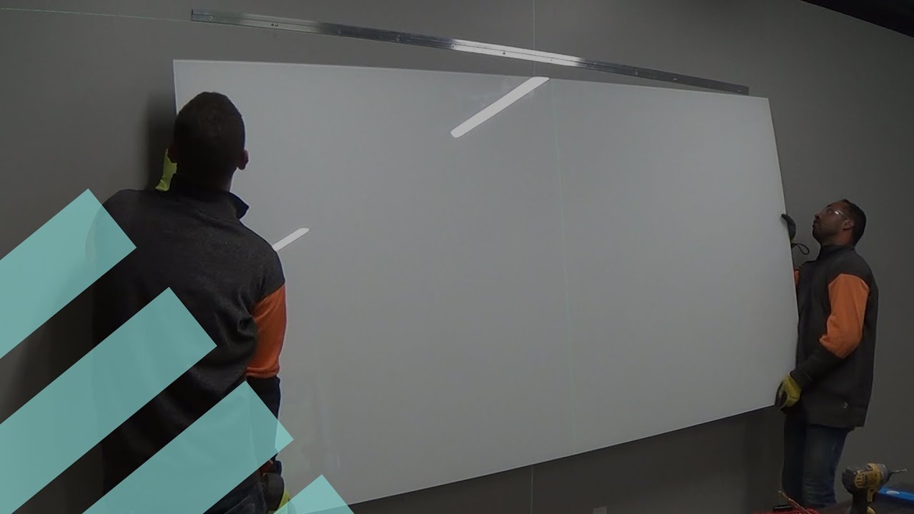 Bendheim | How to Install Our Magnetic Dry-Erase Glass Board - YouTube