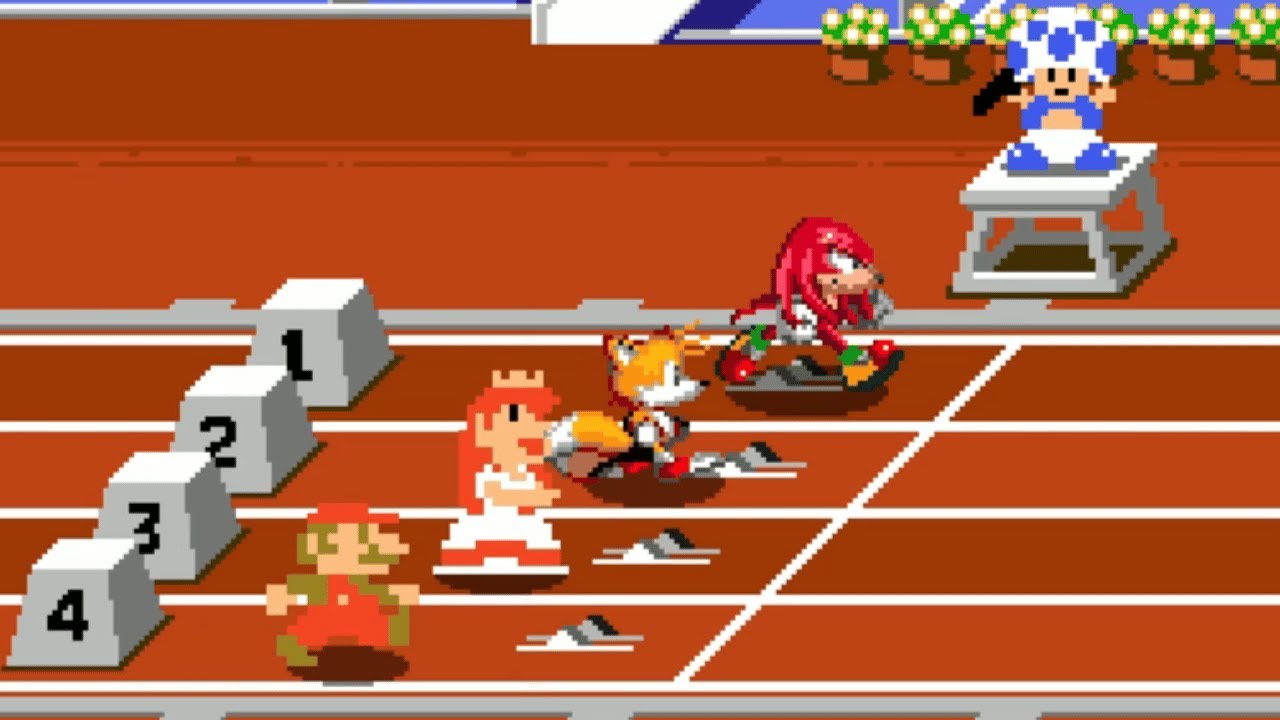 Mario & Sonic at the Tokyo 1964 Olympic Games 100m All Character ...