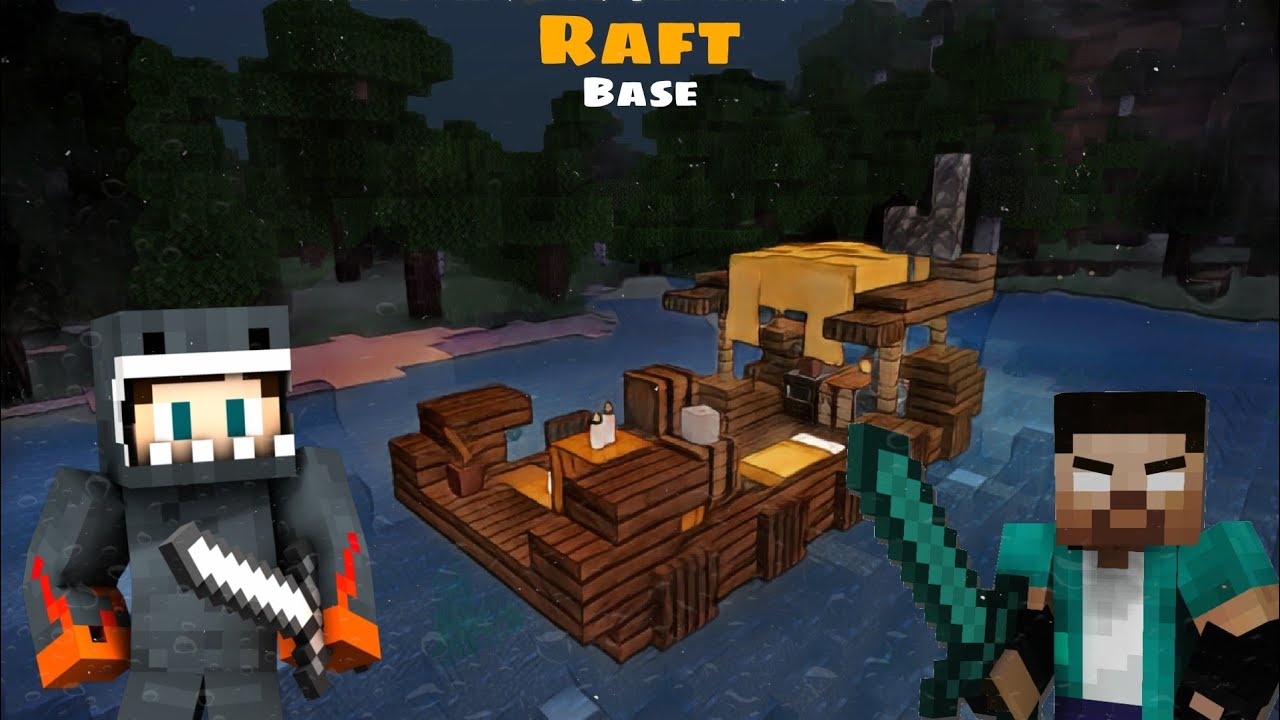 Minecraft Easy Raft Base. - YouTube