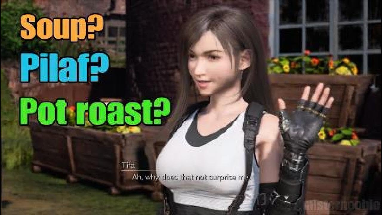 Choose soup, pilaf or pot roast for Tifa - Final Fantasy 7 Rebirth ...