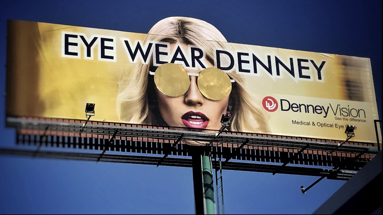 Denny Vision Sunglasses Creative Billboard - YouTube