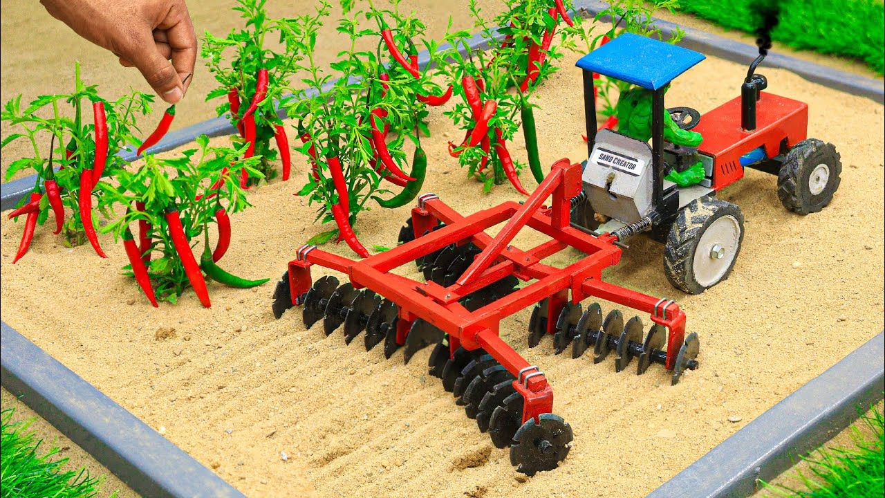 diy mini tractor making heavy agriculture disc Harrows blade machinery ...