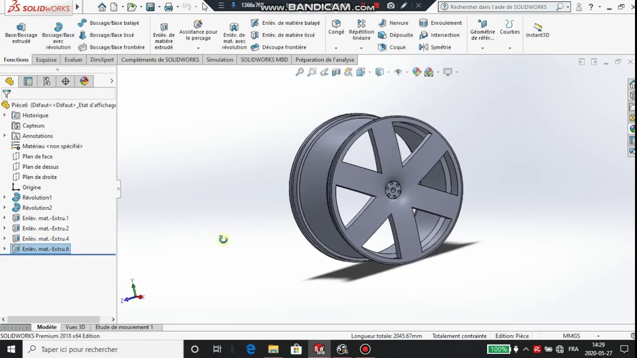 how to draw a car rim on SOLIDWORKS/Comment dessine une jante de ...