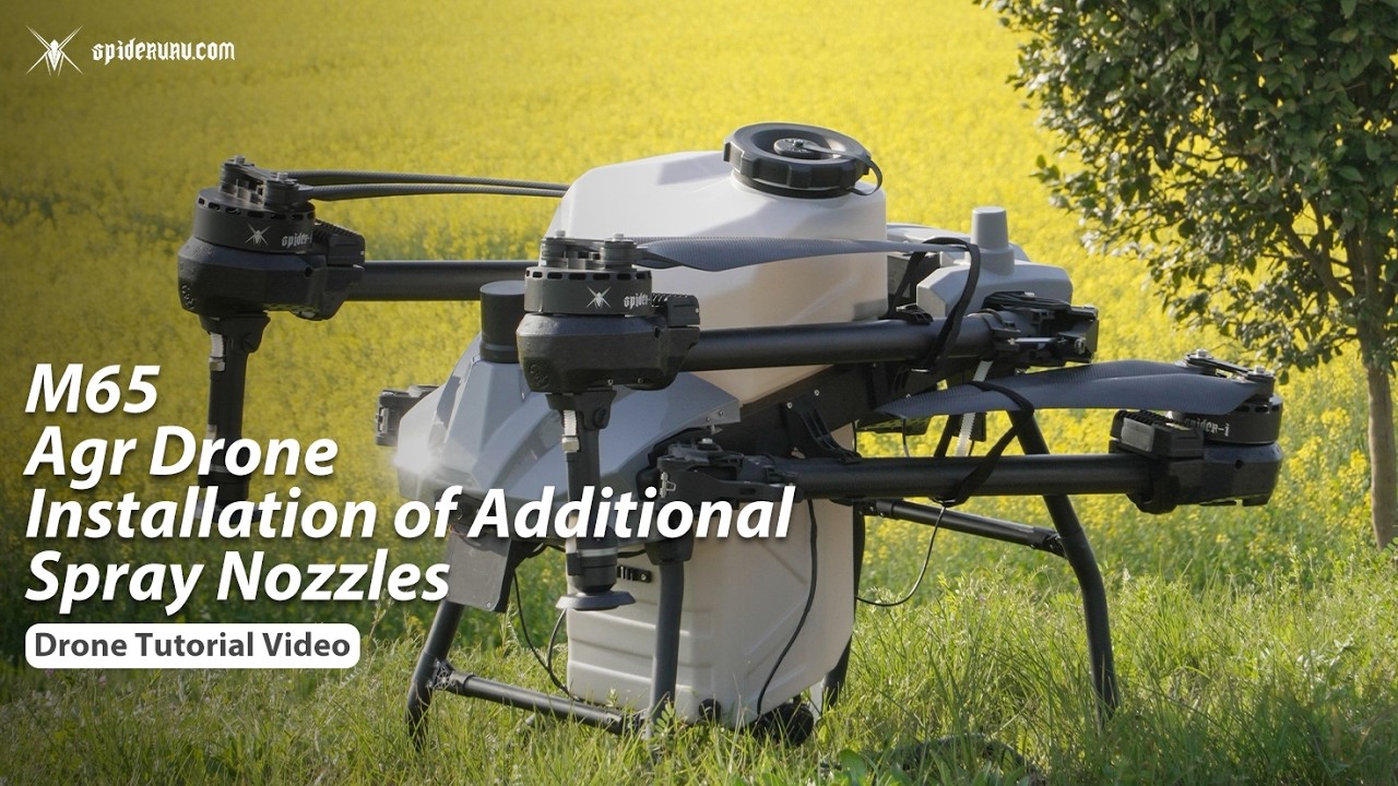 Agricultural Drone Extra Spray Nozzles Installation | Drone Beginner ...