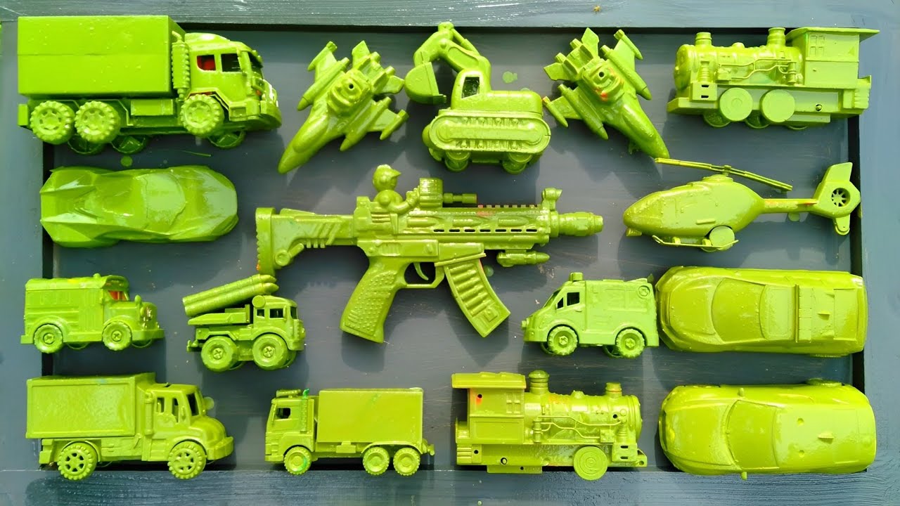 Kumpulan Mainan Berlumpur, Mobil Polisi, Truk Container, Kereta Api ...