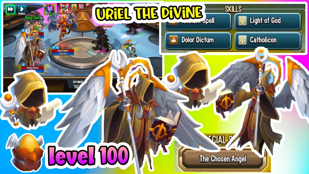 Monster Legends: Uriel The Divine God Of Monster Level 100 - Quái Vật ...
