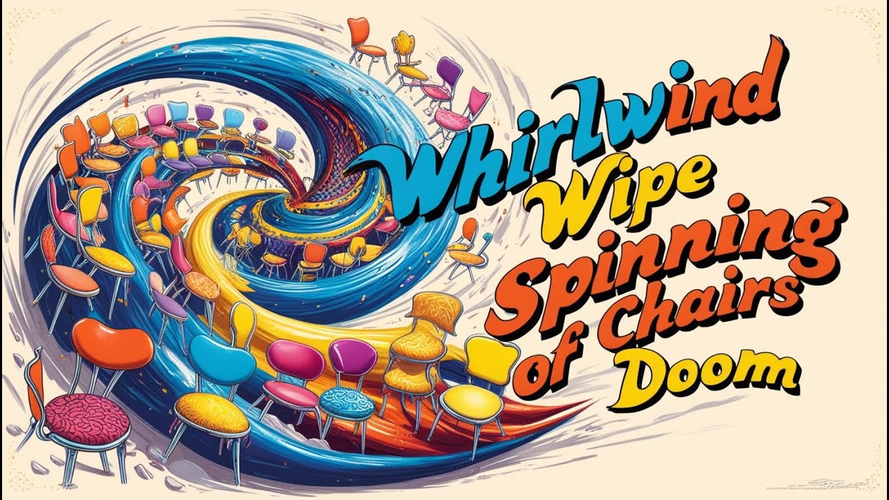Whirlwind Wipe out Spinning Chairs of Doom! - YouTube