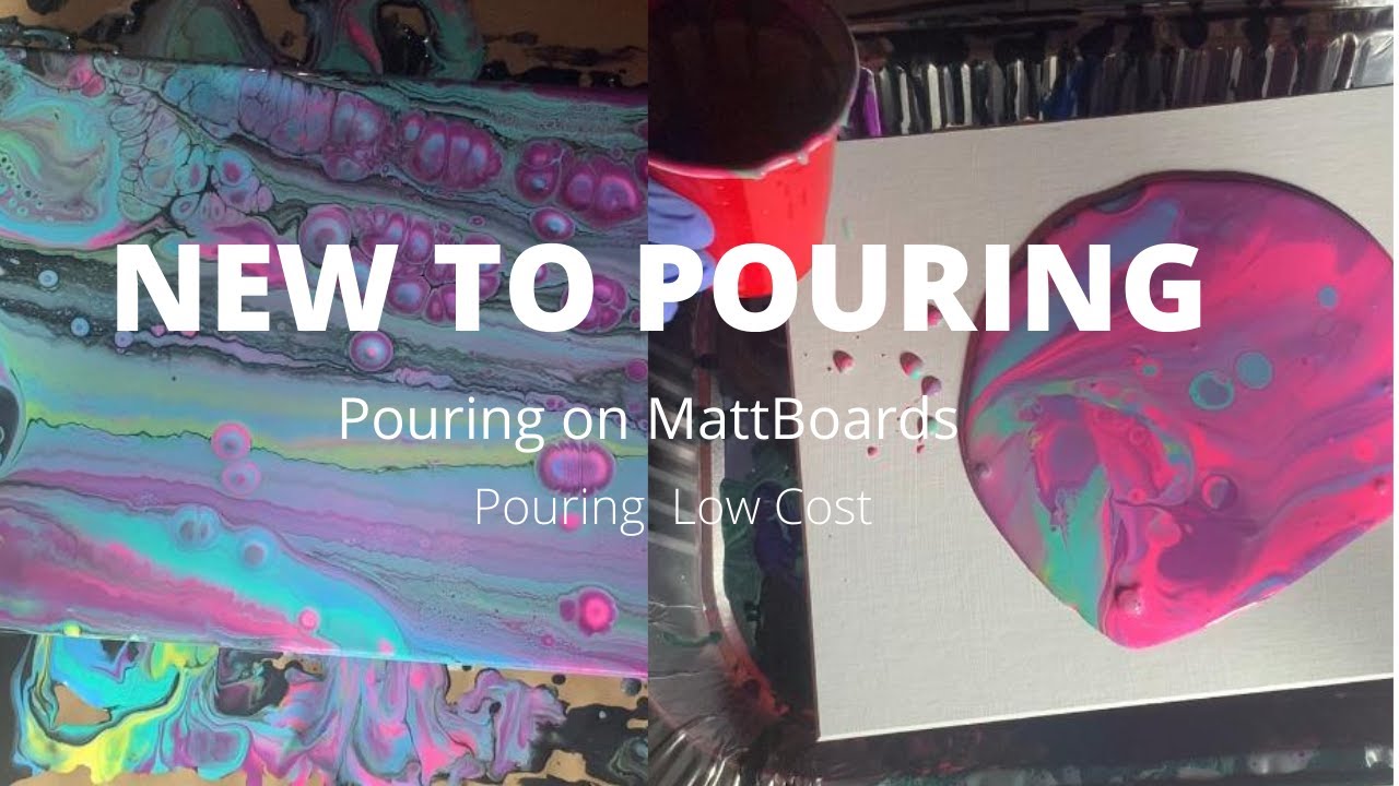 Beginner | Acrylic Pouring | First Video | Multiple Pours | Low Cost ...