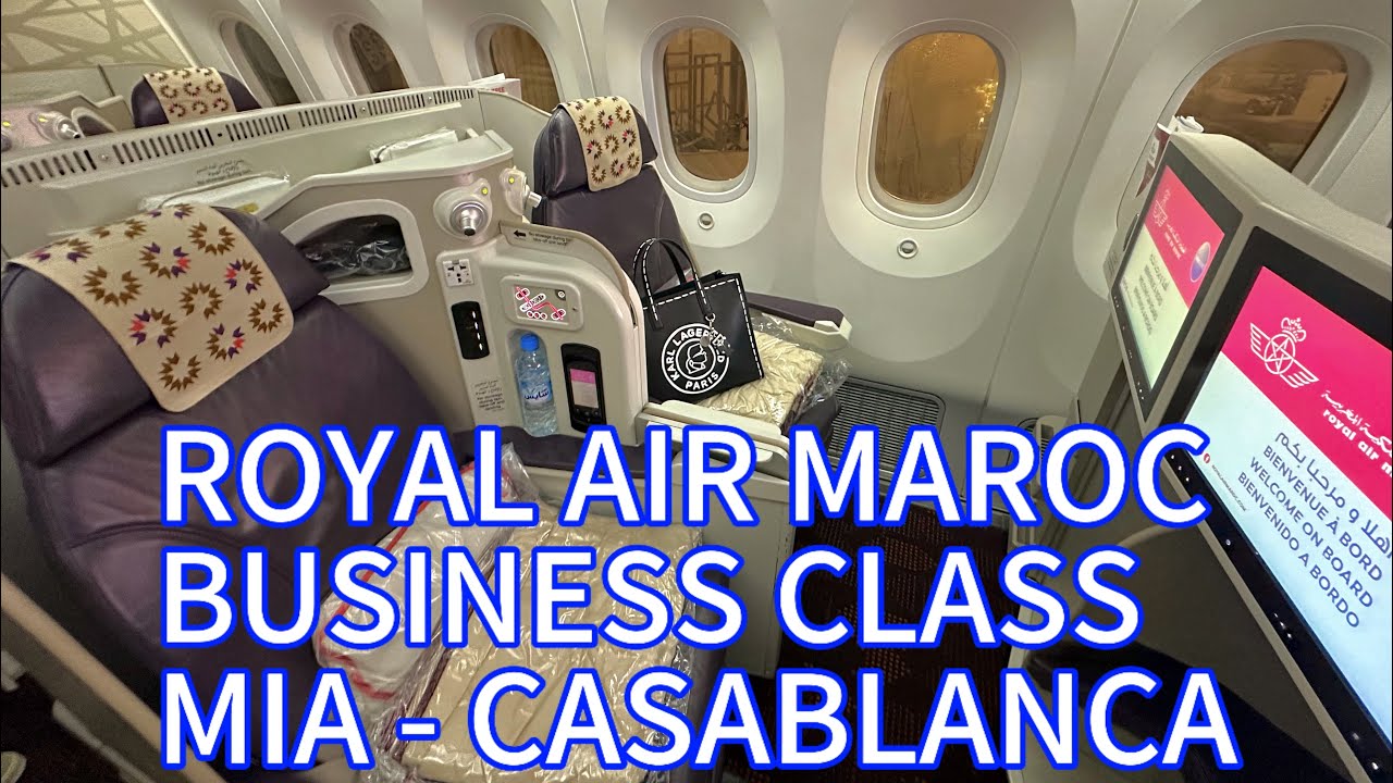 ROYAL AIR MAROC / BUSINESS CLASS / MIAMI TO CASABLANCA / ДЕКАБРЬ 2024 ...