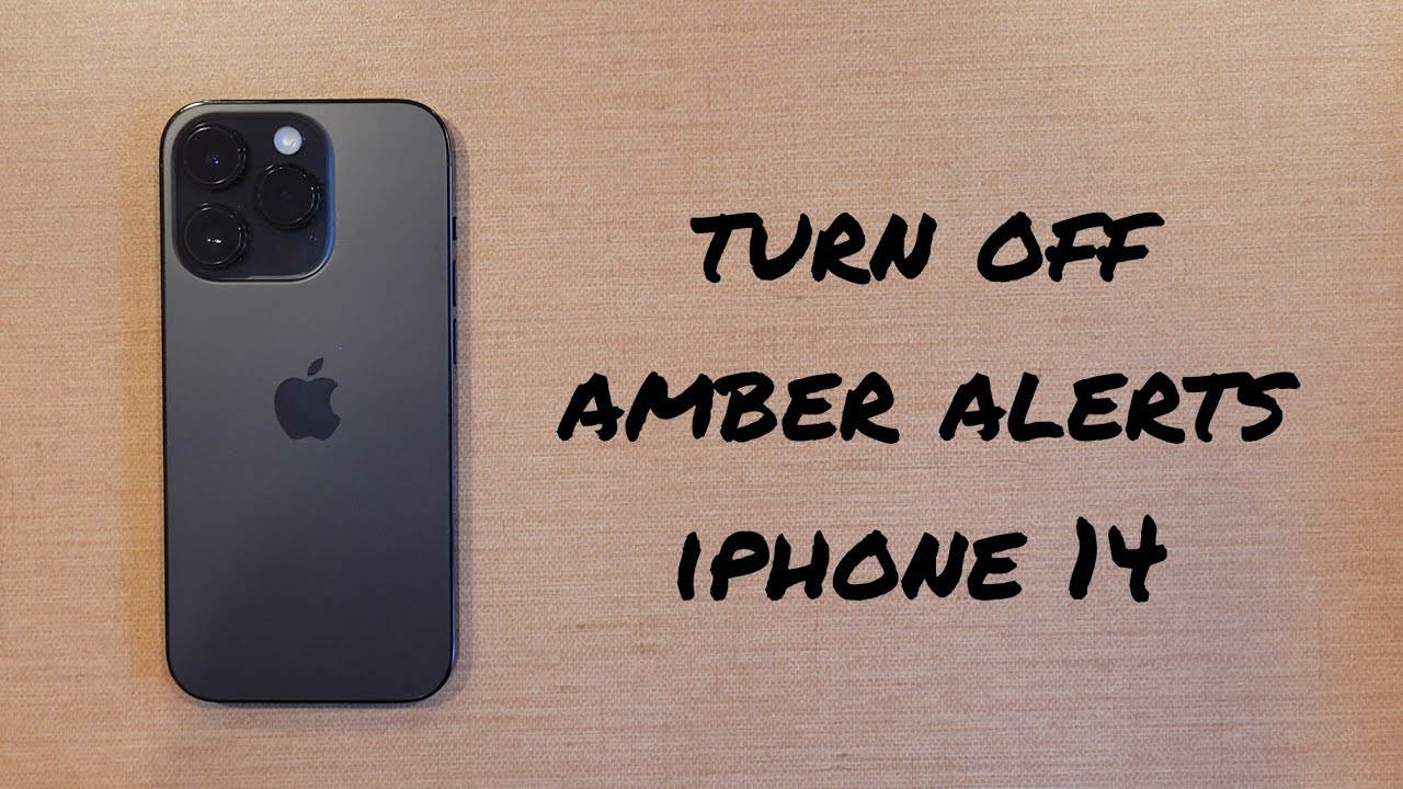 Amber Alerts Off iPhone 14/Pro/Max - YouTube