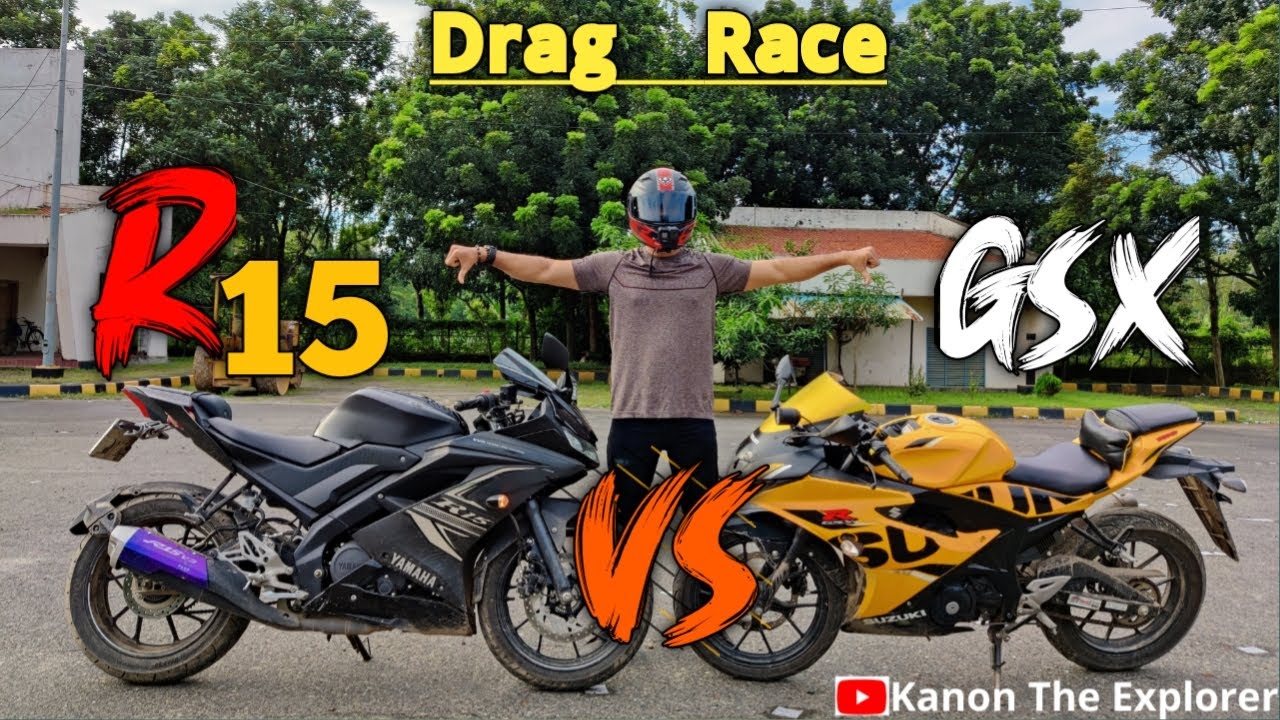 Drag Race || R15 Vs Gsx-r || Who is real monster? - YouTube