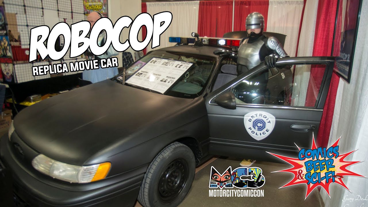 Robocop Movie Car Replica at Motor City Comic Con - YouTube