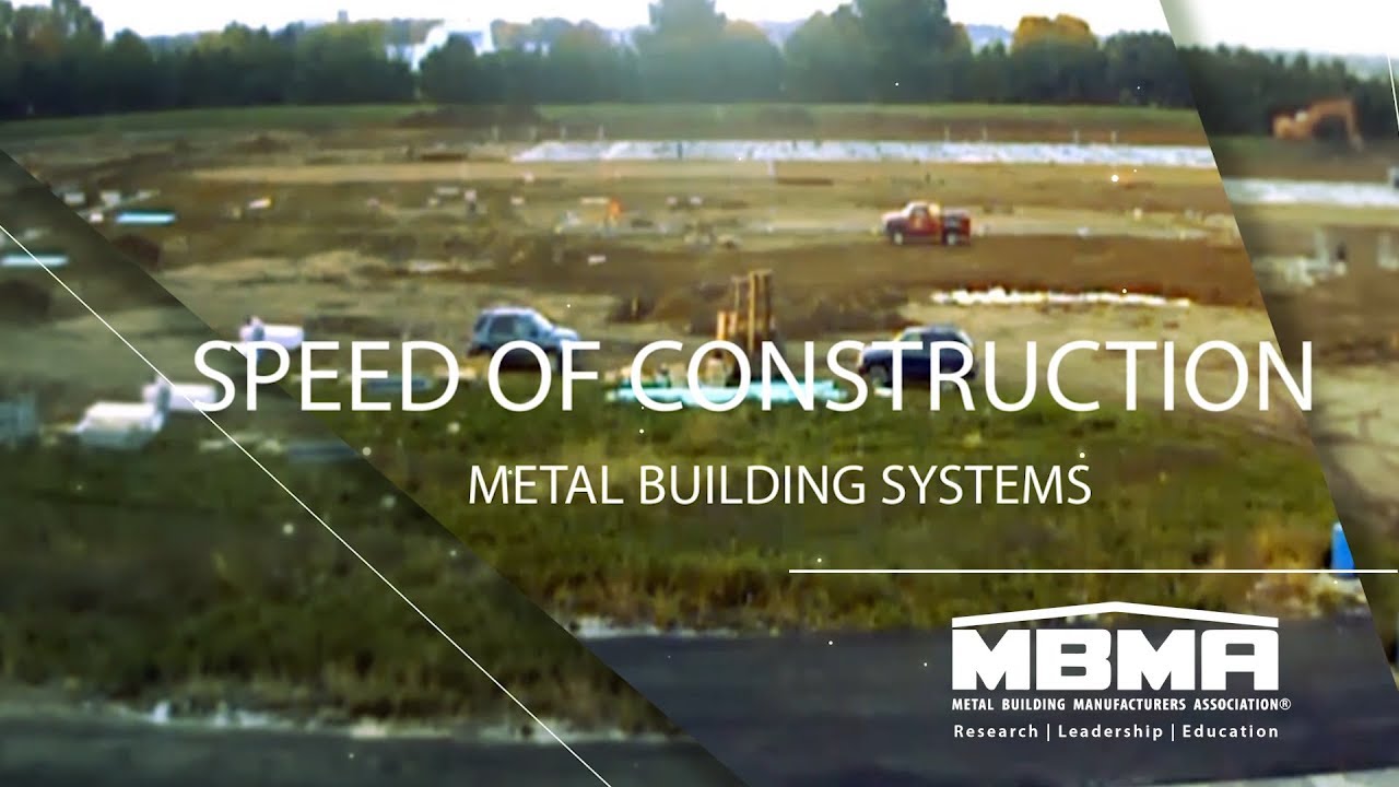 Metal Building Systems Speed of Construction - YouTube