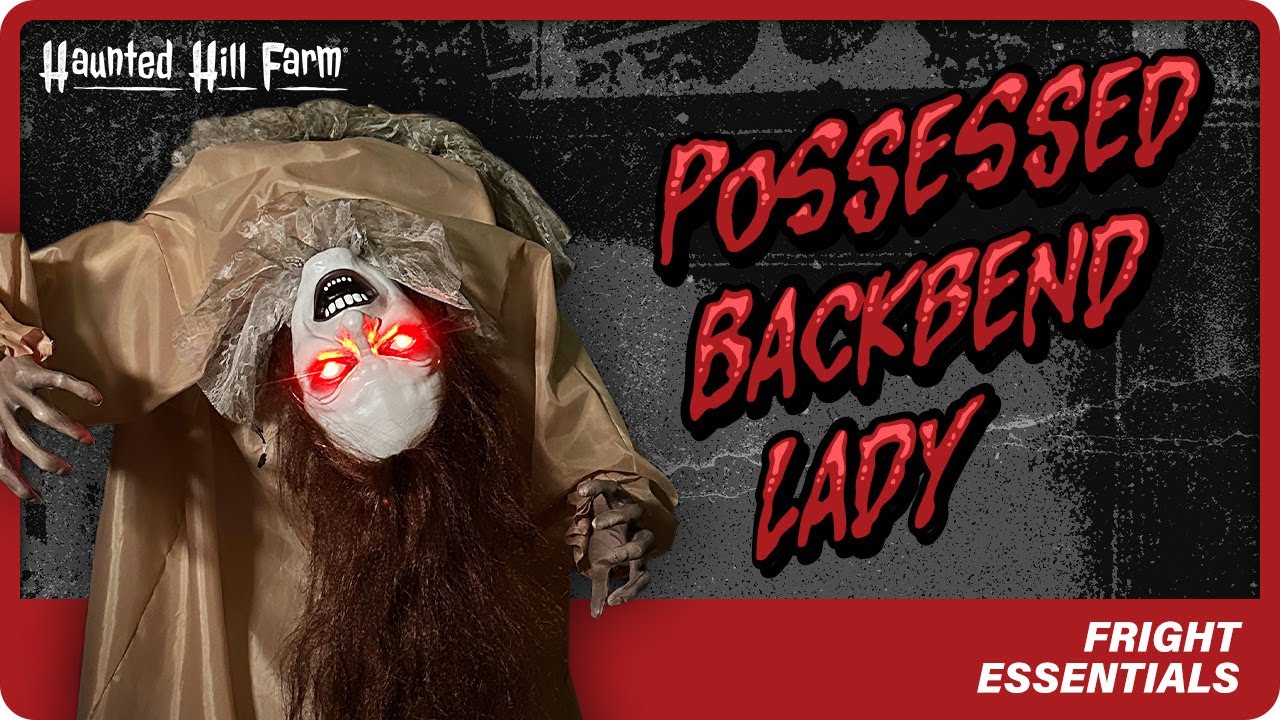 Haunted Hill Farm 3.4 ft. Touch-Activated Animated Possessed Backbend ...