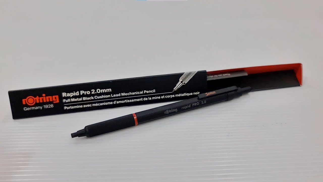 rOtring Rapid Pro Mechanical Pencil (2mm) - YouTube