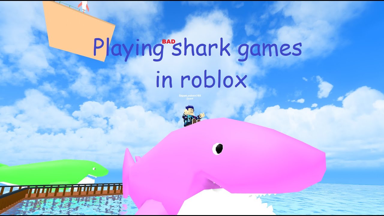 Playing Shark Games Inside Of Roblox... - YouTube