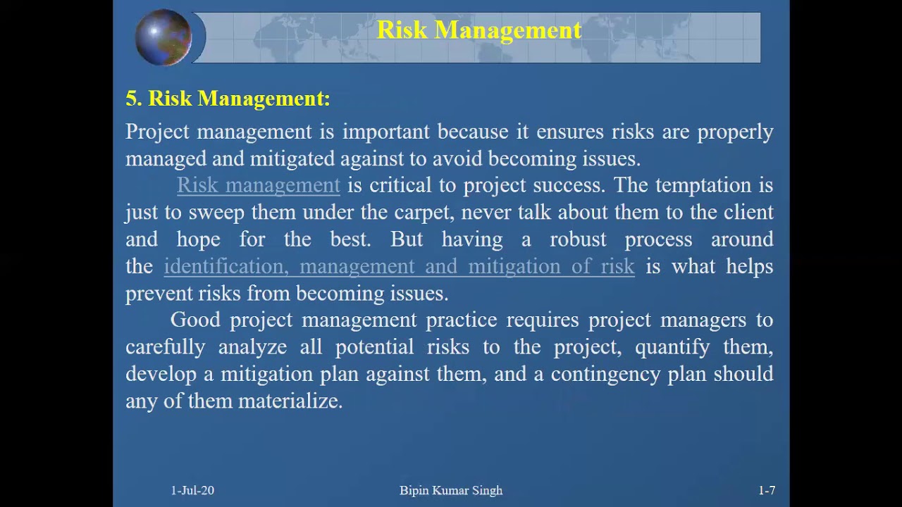 Significance of Project Management - YouTube