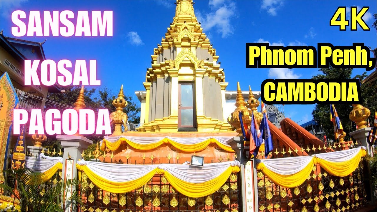 P.2 the BEAUTIFUL Sansam Kosal PAGODA Phnom Penh, CAMBODIA - YouTube