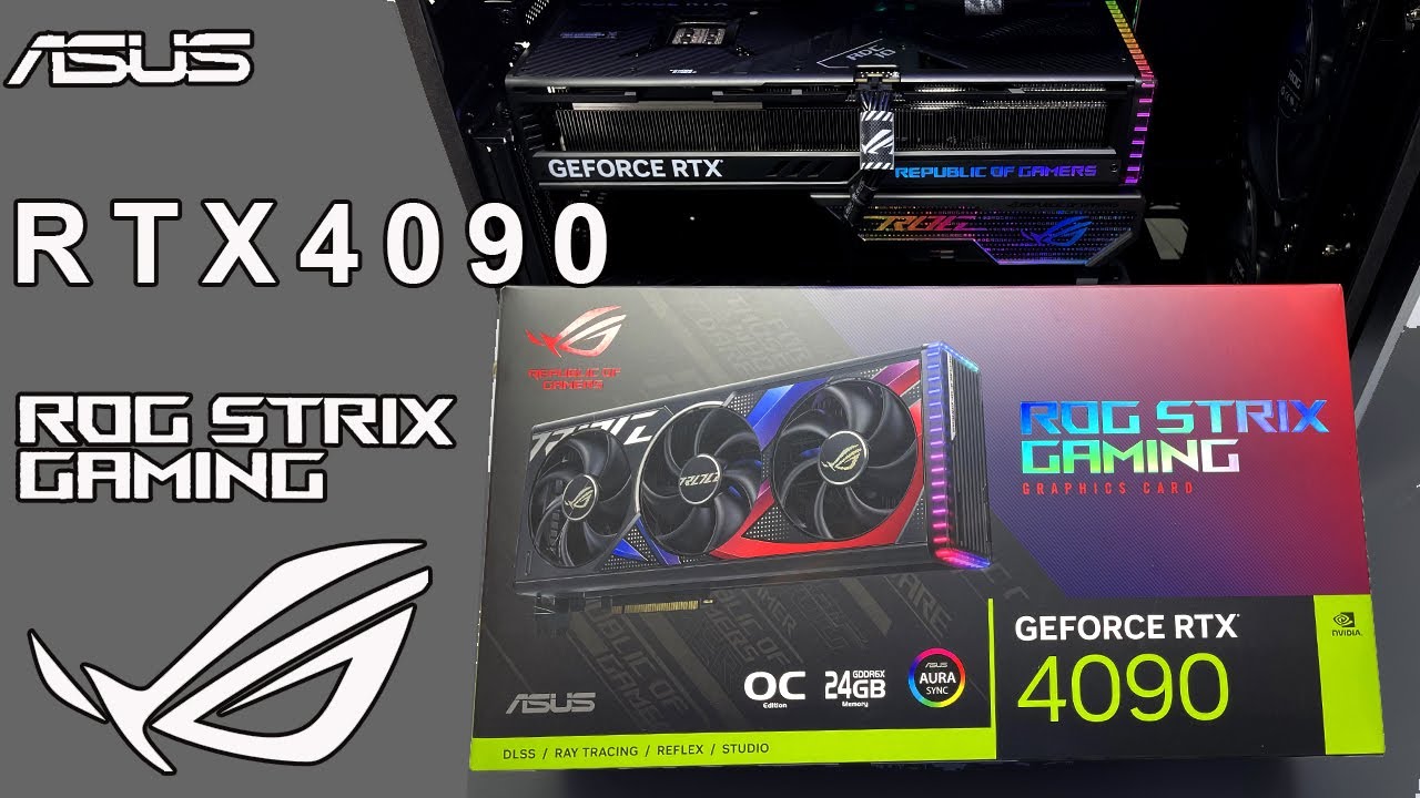 ASUS ROG Strix Gaming RTX 4090 OC Edition 24GB Unbox Install Gameplay ...
