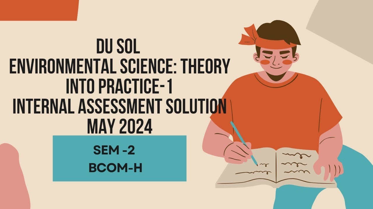 DU SOL Environmental Science | Internal Assessment Answer Key ...