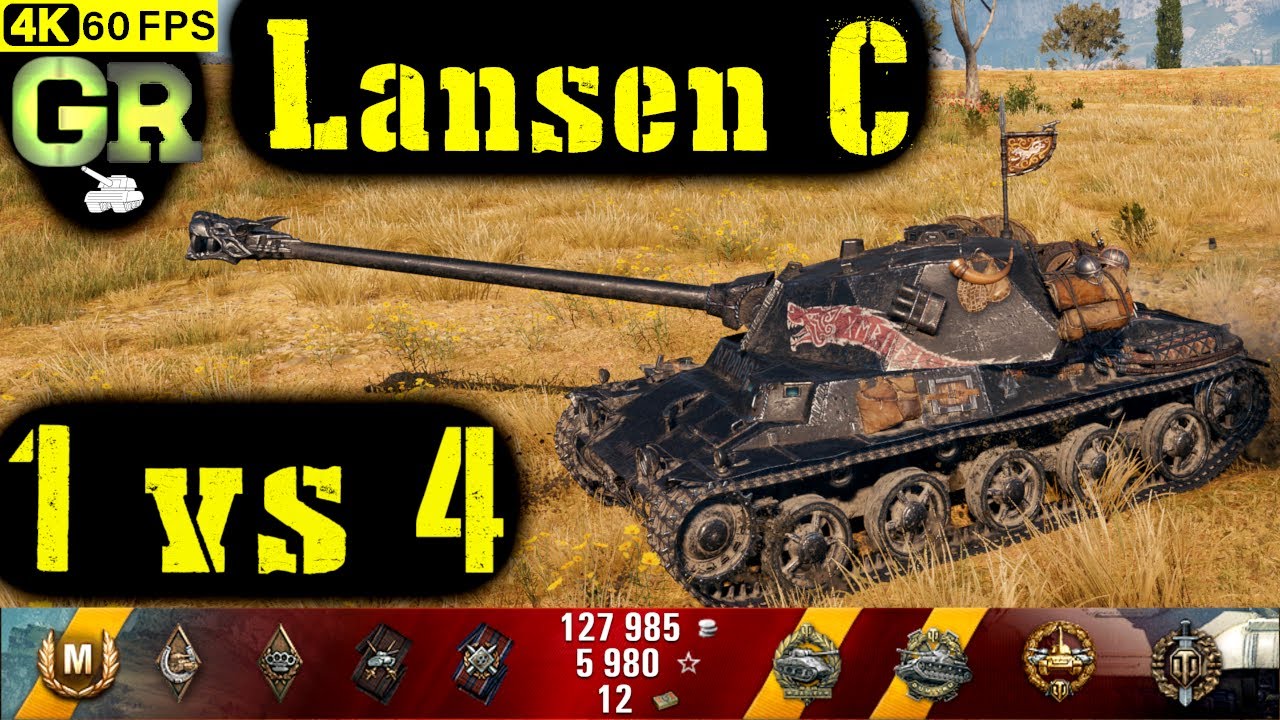 World of Tanks Lansen C Replay - 8 Kills 4.5K DMG(Patch 1.4.1) - YouTube