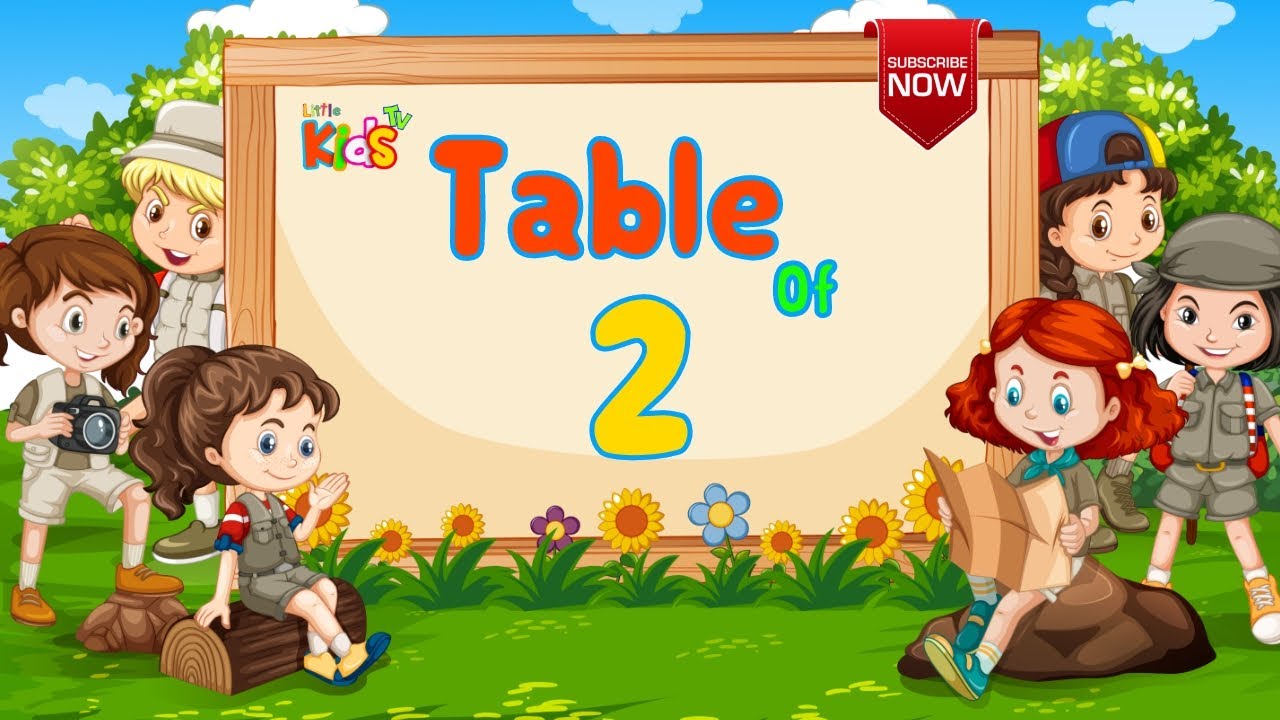 Table of 2 | Multiplication table in English | 2 ka Pahada ...