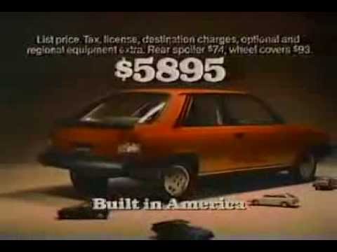1986 USA AMC Renault Encore Commercial - YouTube