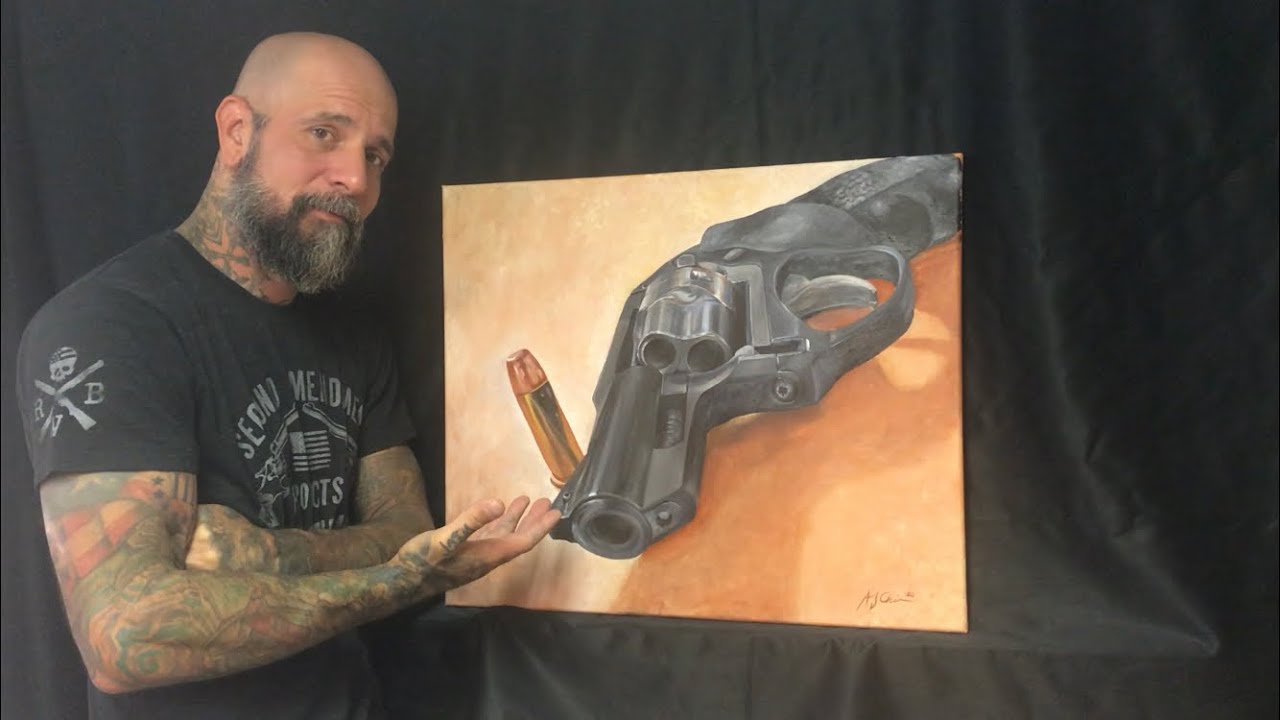 Painting of a gun - YouTube